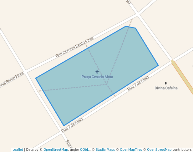 Praça Cesário Mota in Tatuí | Map and Routes