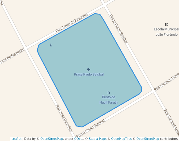 Praça Paulo Setúbal in Tatuí | Map and Routes