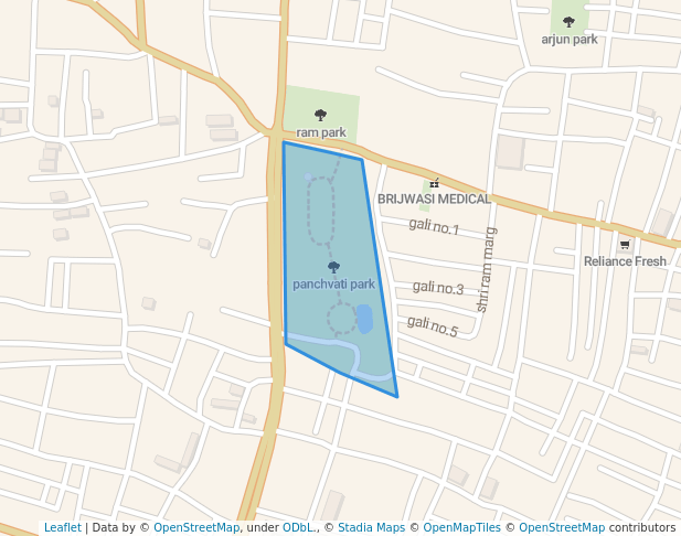 panchvati park in New Delhi | Map and Routes
