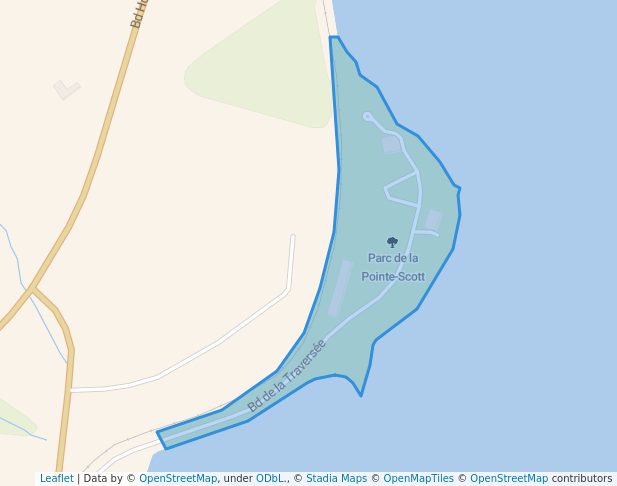 Parc de la Pointe-Scott in Roberval | Map and Routes