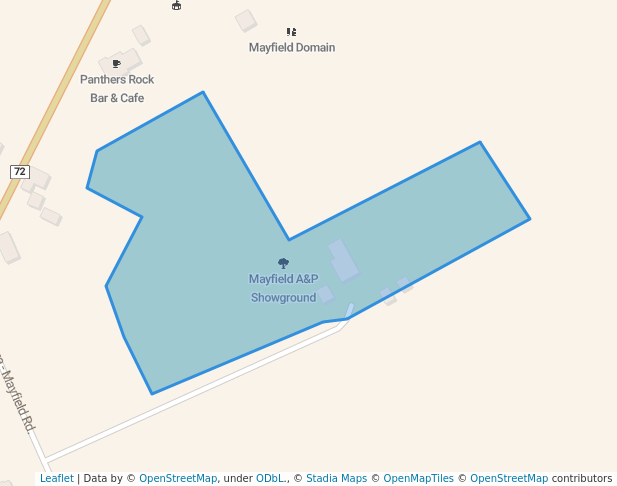 Mayfield A&P Showground in Mayfield | Map and Routes