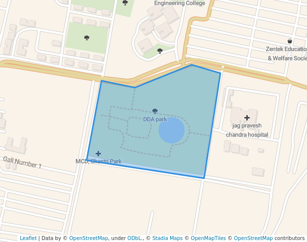 DDA park in Delhi | Map and Routes