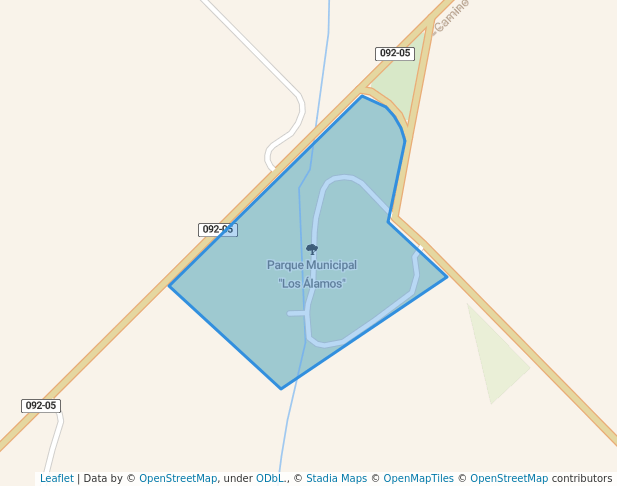 Parque Municipal "Los Álamos" in Saavedra | Map and Routes