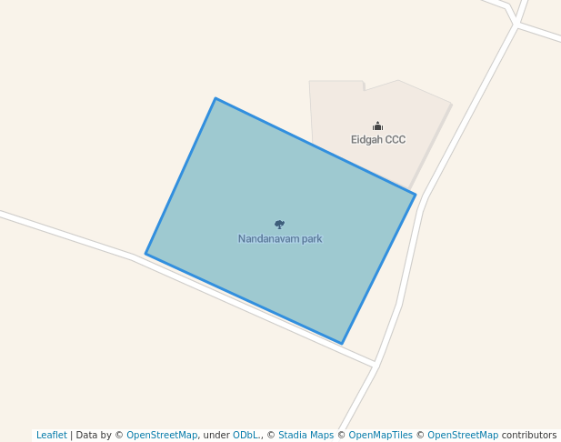 Nandanavam park in Mancherial | Map and Routes