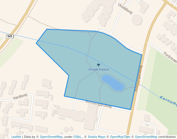 Vivaldi Parken in Brønderslev | Map and Routes