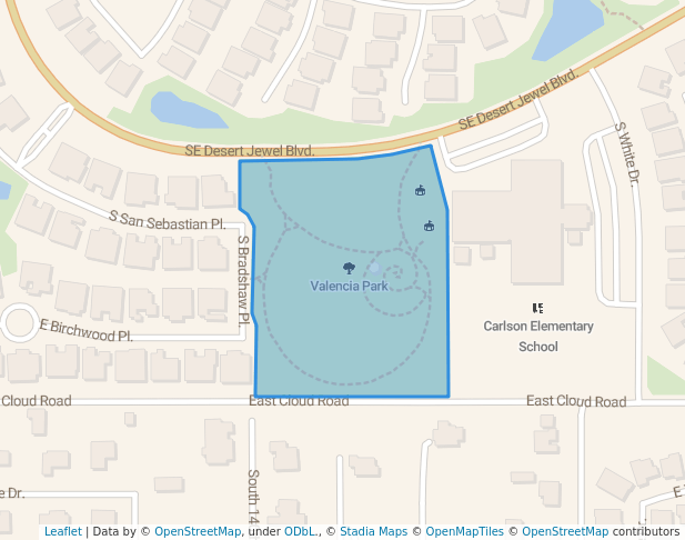 Valencia Park in Chandler | Map and Routes