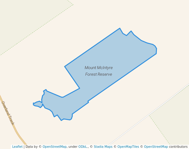 Mount McIntyre Forest Reserve in Mount Burr | Map and Routes