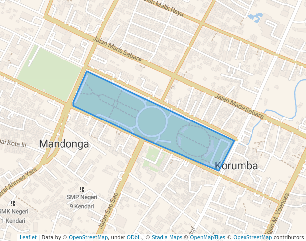 Tugu MTQ Kendari in Kendari | Map and Routes
