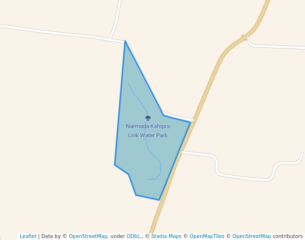 Narmada Kshipra Link Water Park in Mundla Dosdar | Map and Routes