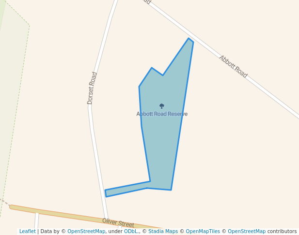 Abbott Road Reserve in Heathcote | Map and Routes