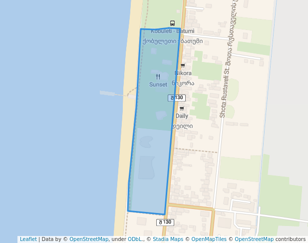 ცენტრალური პარკი in Kobuleti | Map and Routes