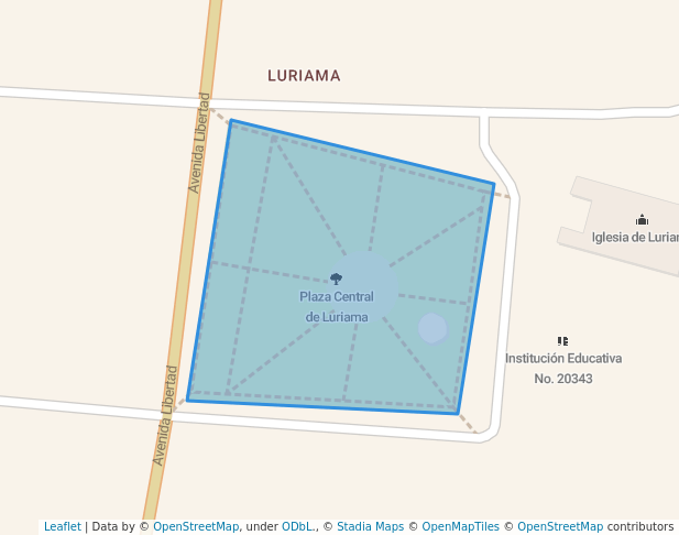 Plaza Central de Luriama in Huacho | Map and Routes