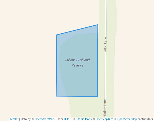 Julians Bushland Reserve in Tempy | Map and Routes