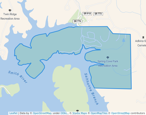 Spring Cove Park Recreation Area in Henry | Map and Routes