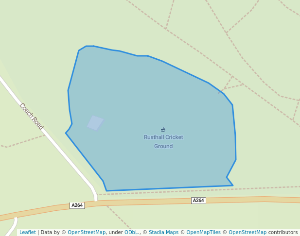 Rusthall Common Cricket Ground in Royal Tunbridge Wells | Map and Routes
