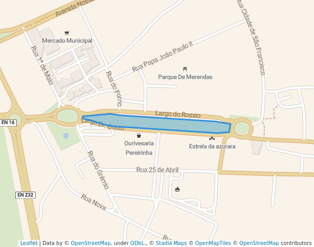 Parque Jardim do Rossio in Mangualde | Map and Routes