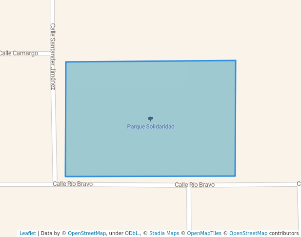 Parque Solidaridad in Ciudad Río Bravo | Map and Routes