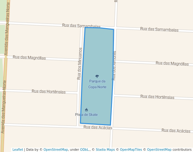 Parque da Copa Norte in Resende | Map and Routes