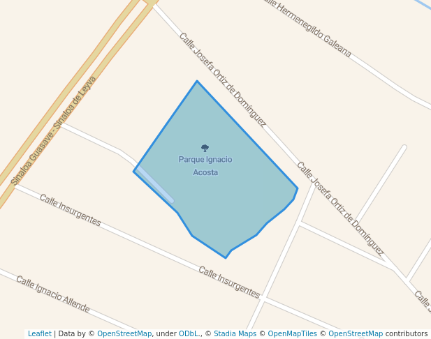 Parque Ignacio Acosta in Guasave | Map and Routes
