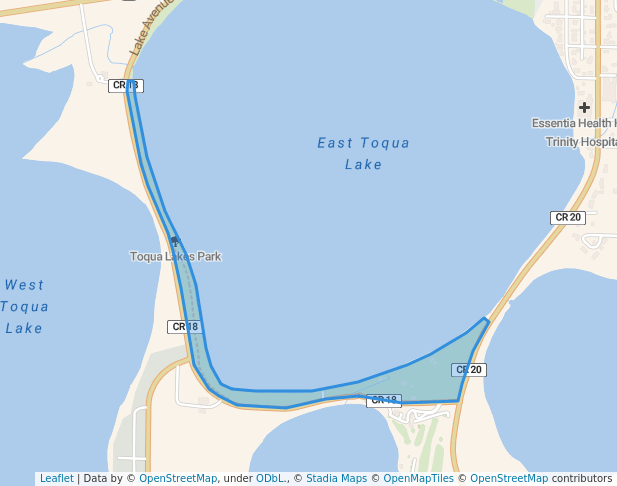 Toqua Lakes Park in Graceville | Map and Routes