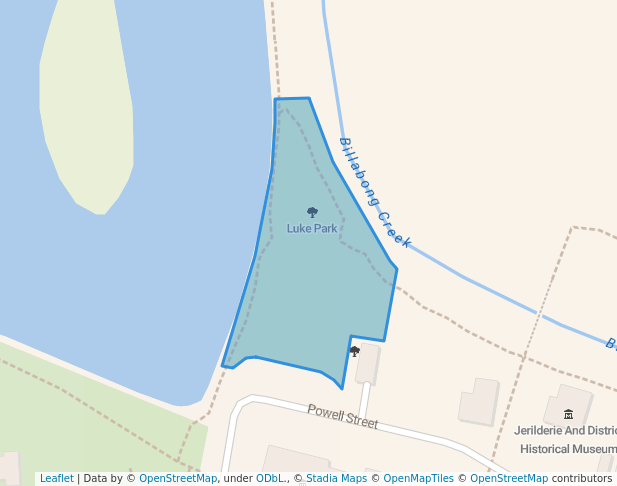 Luke Park in Jerilderie | Map and Routes