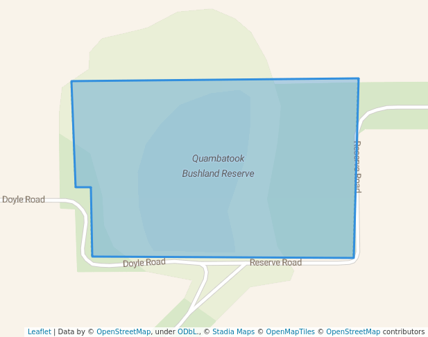 Quambatook Bushland Reserve in Oakvale | Map and Routes
