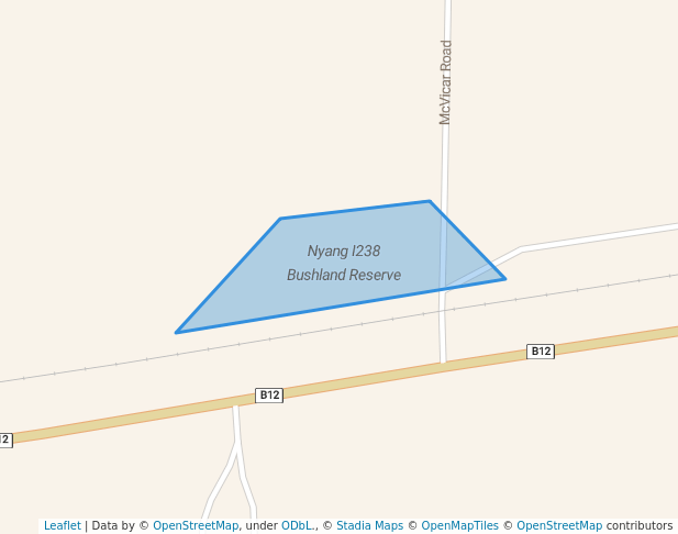 Nyang I238 Bushland Reserve in Underbool | Map and Routes