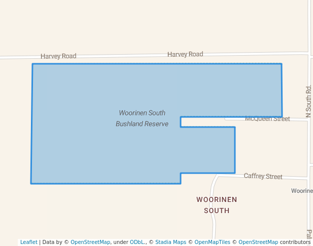 Woorinen South Bushland Reserve in Woorinen South | Map and Routes