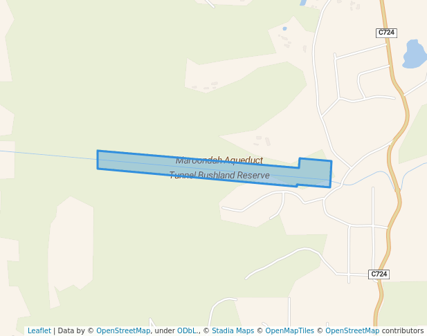 Maroondah Aqueduct Tunnel Bushland Reserve in Chum Creek | Map and Routes