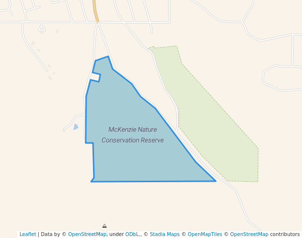 McKenzie Nature Conservation Reserve in Alexandra | Map and Routes