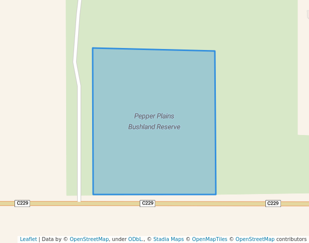 Pepper Plains Bushland Reserve in Jeparit | Map and Routes
