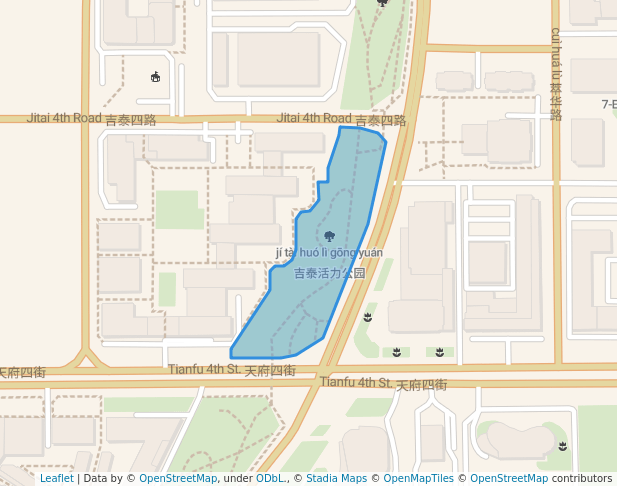 吉泰活力公园 in Cheng Du Shi | Map and Routes