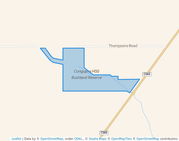Congupna H50 Bushland Reserve in Congupna | Map and Routes