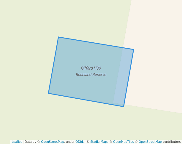 Giffard H30 Bushland Reserve in Giffard | Map and Routes