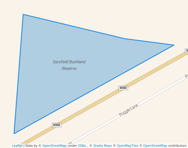 Sarsfield Bushland Reserve in Sarsfield | Map and Routes