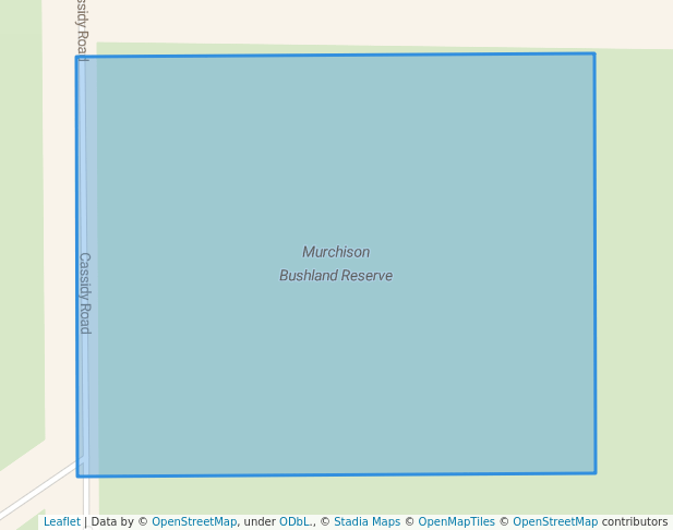 Murchison Bushland Reserve in Murchison | Map and Routes