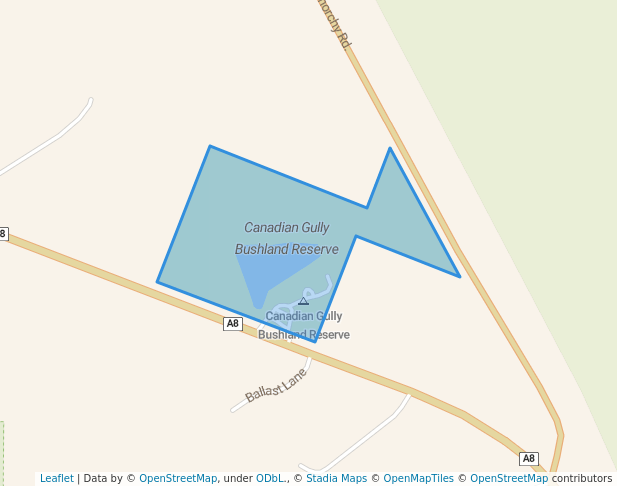 Canadian Gully Bushland Reserve in Deep Lead | Map and Routes