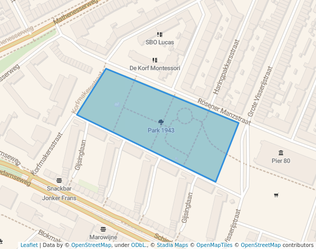 Park 1943 in Rotterdam | Map and Routes