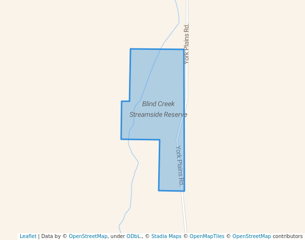 Blind Creek Streamside Reserve in Marnoo East | Map and Routes