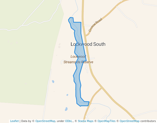 Lockwood Streamside Reserve in Lockwood South | Map and Routes