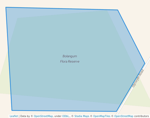 Bolangum Flora Reserve in Morrl Morrl | Map and Routes