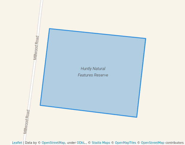 Huntly Natural Features Reserve in Huntly North | Map and Routes