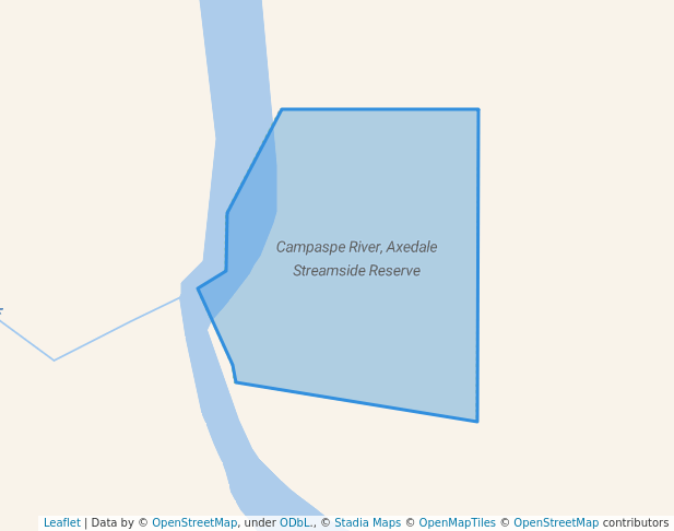 Campaspe River, Axedale Streamside Reserve in Axedale | Map and Routes
