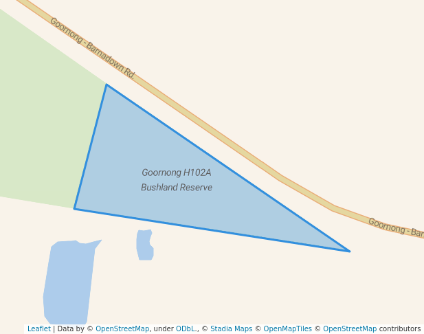 Goornong H102A Bushland Reserve in Goornong | Map and Routes