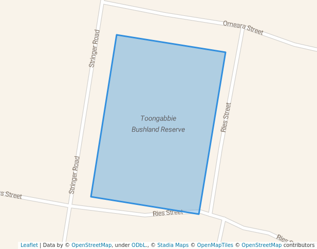 Toongabbie Bushland Reserve in Toongabbie | Map and Routes