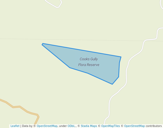 Cooks Gully Flora Reserve in Grand Ridge | Map and Routes