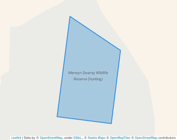 Merwyn Swamp Wildlife Reserve (hunting) in Kaniva | Map and Routes