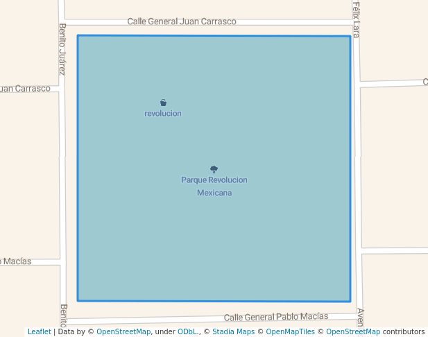 Parque Revolucion Mexicana in Guasave | Map and Routes