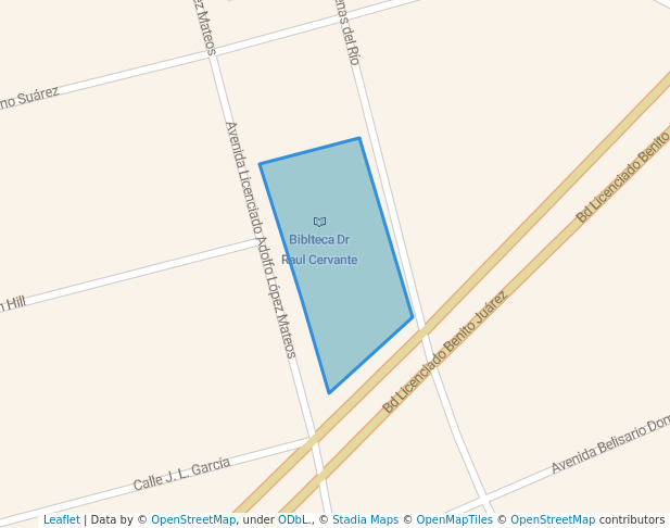 Parque Raul Cervantes Ahumada in Guasave | Map and Routes