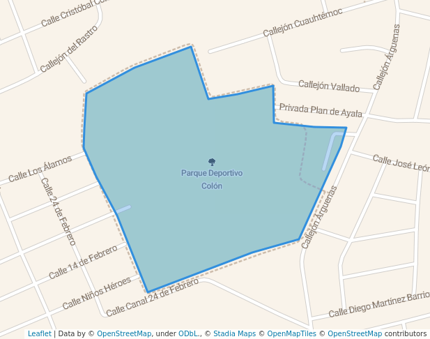 Parque Deportivo Colón in Guasave | Map and Routes